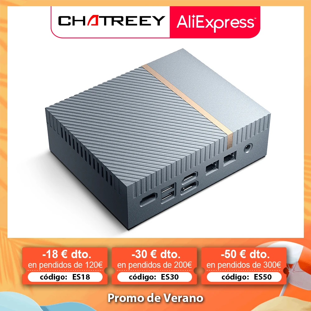 Chatreey Mini PC IT12, ordenador de escritorio para juegos, Intel Core ...