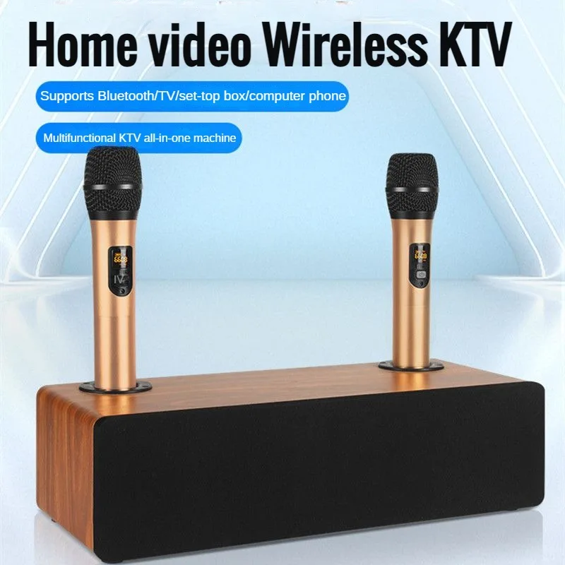 120W-HiFi-Home-Theater-KTV-System-Wooden-Bluetooth-Speaker-Mobile-Phone ...