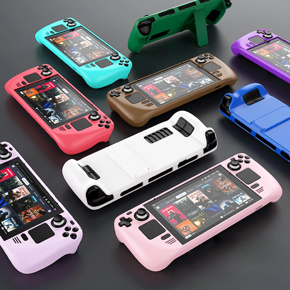 For Steam Deck Game Console Cover Shell with Bracket Shockproof ...