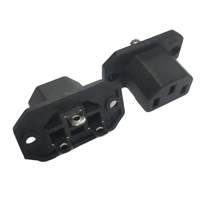 2PCS Black IEC320 C13 female industrial outlet embedded PDU cabinet AC ...