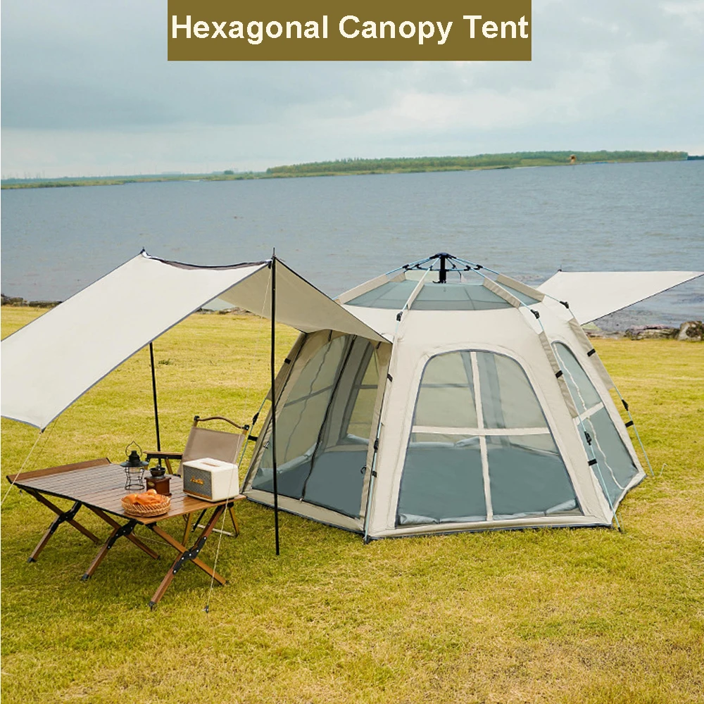 LIGHTEN-UP-Automatic-Camping-Family-Tent-Instant-Tent-Pop-Up-Easy-Set ...