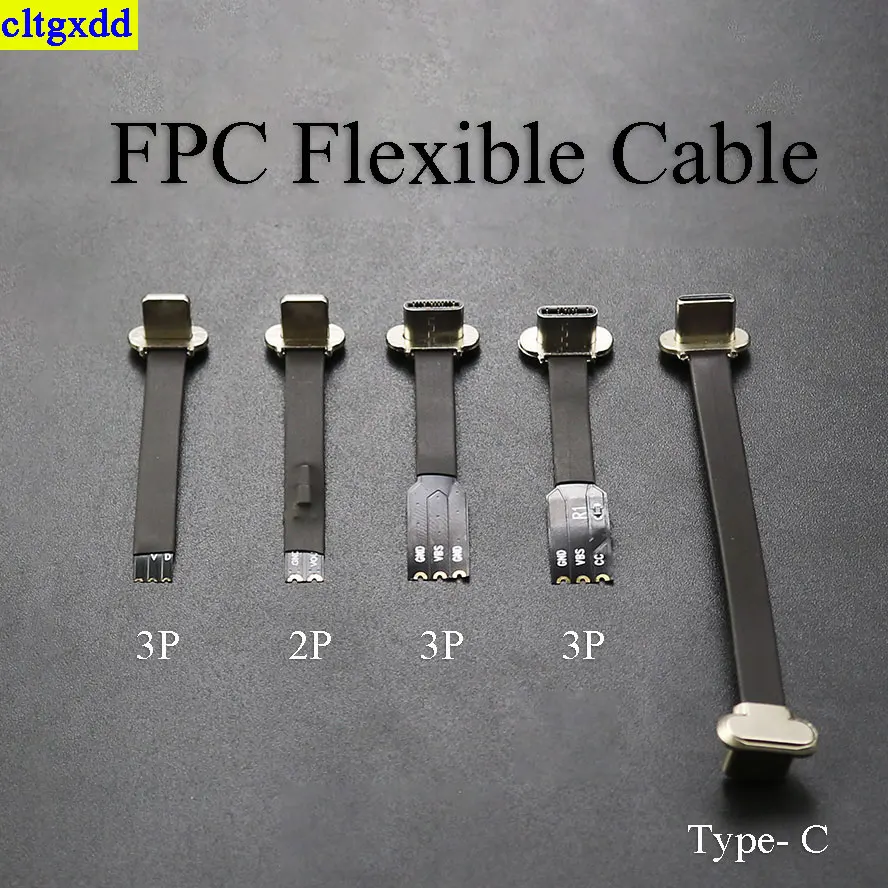 Usb c tipo c fpc 2pin 3pin com resistor r1 cabo liso macio macho cabo ...