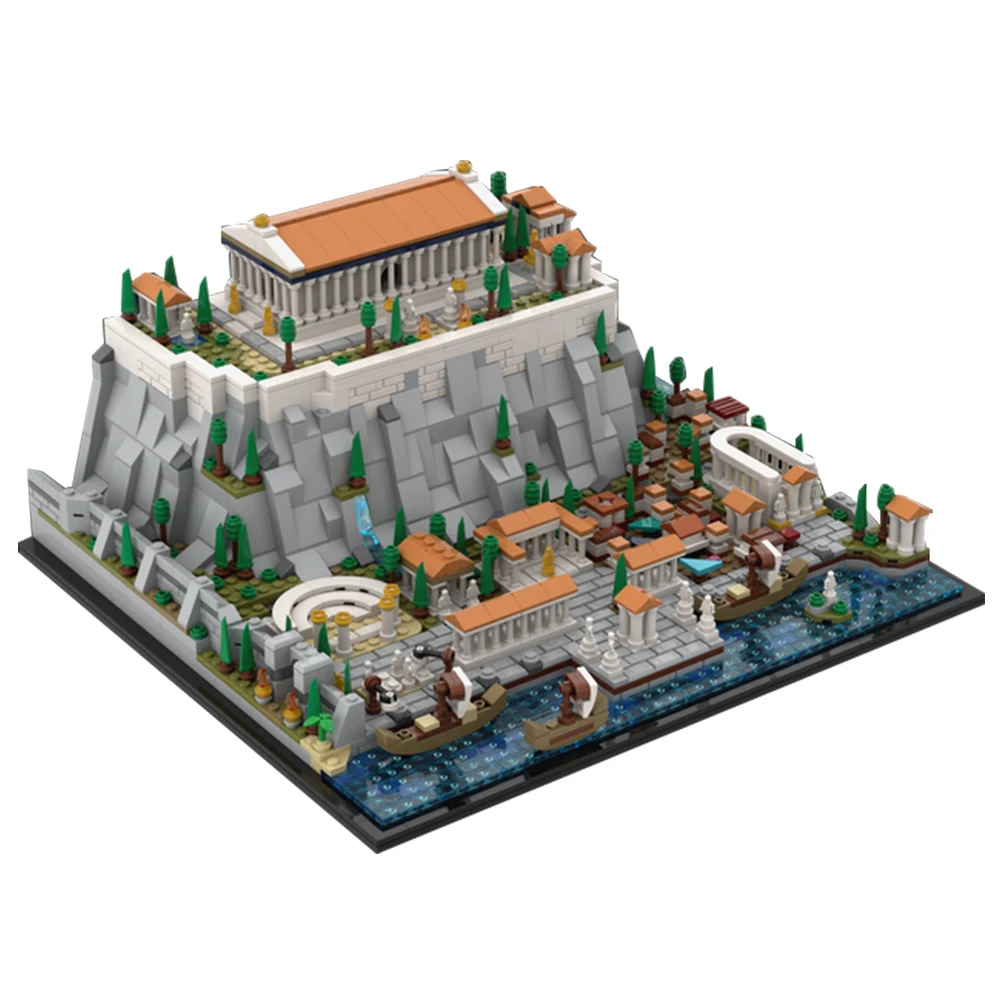 Gobricks-MOC-Greece-Acropolis-of-Athens-Parthenon-Amphitheatre-Building ...