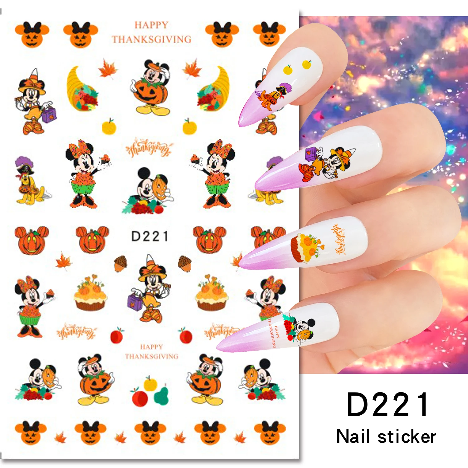 Cute Mickey Mouse Nails