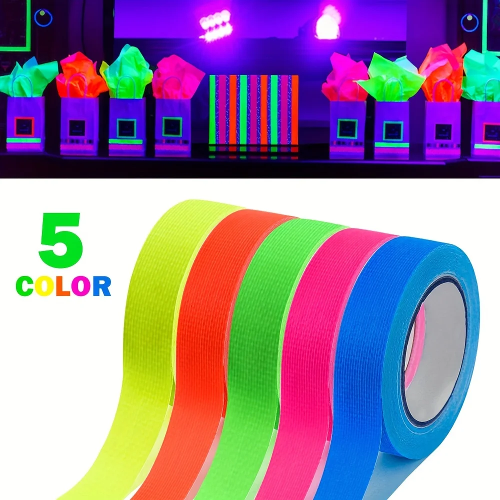 5pcs-UV-Black-Light-Neon-Adhesive-Fluorescent-Tapes-Tape-for-Party ...