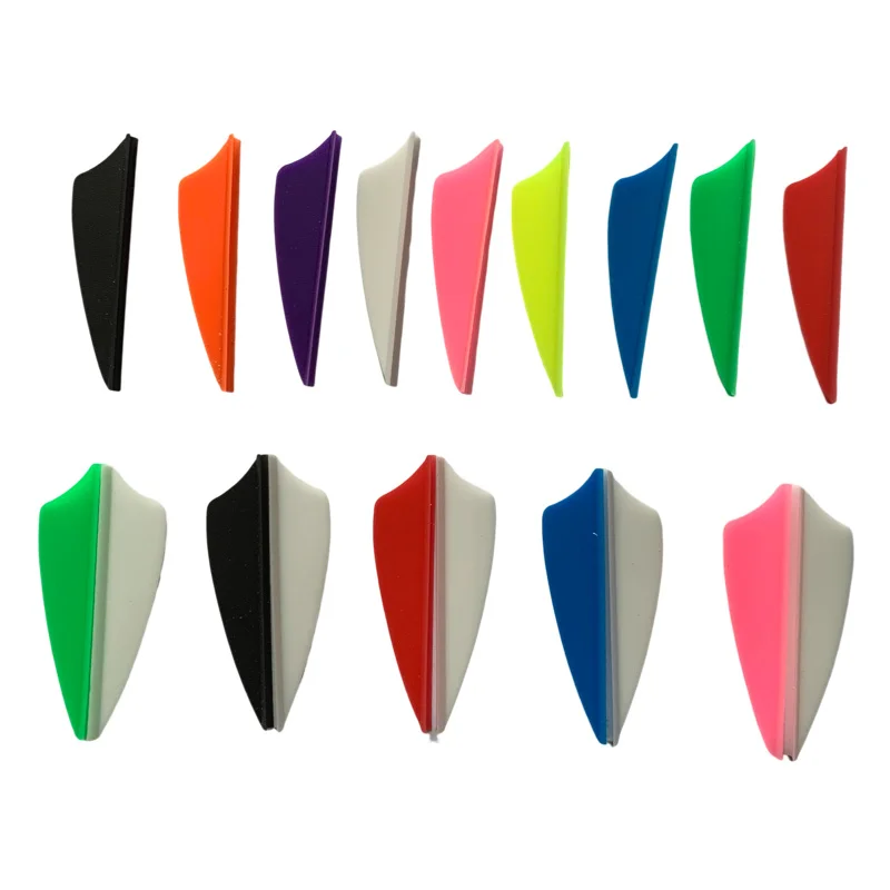 36pcs1-75-inch-Plastic-Arrow-Fletching-Feather-Archery-Arrow-Vane ...