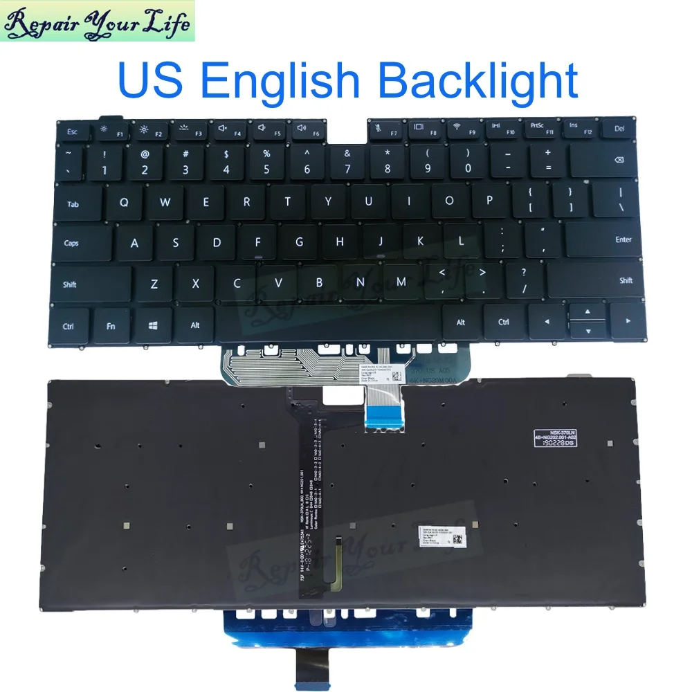 US RU SP PT-BR Brazil Backlit Keyboard for Huawei BohL-WDQ9 WFP9 BohL ...