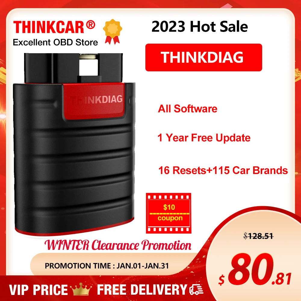 Thinkcar Thinkdiag HOT Version All System Software Free 1Year Car ...