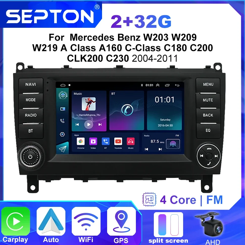 SEPTON-2Din-Android-CarPlay-Car-Radio-for-Mercedes-Benz-W203-W209-W219 ...