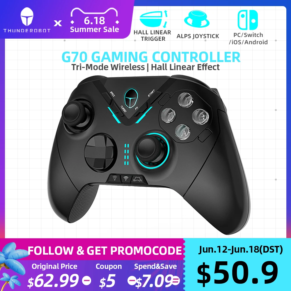 G70 Wireless Gamepad Bluetooth Dual Vibration Game Controller Nintendo ...