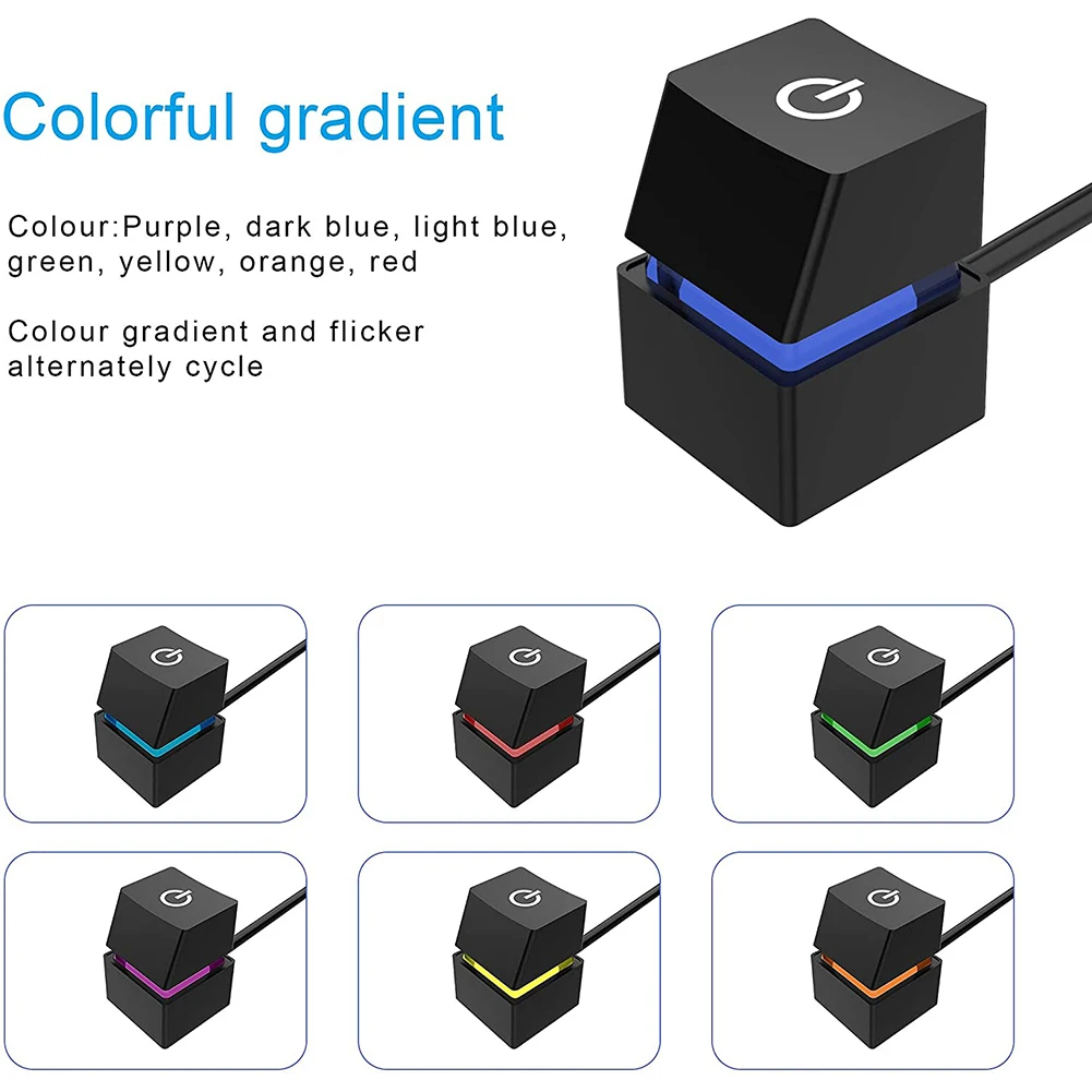 2m-Colorful-LED-Lights-Desktop-Computer-Power-Switch-PC-Motherboard ...