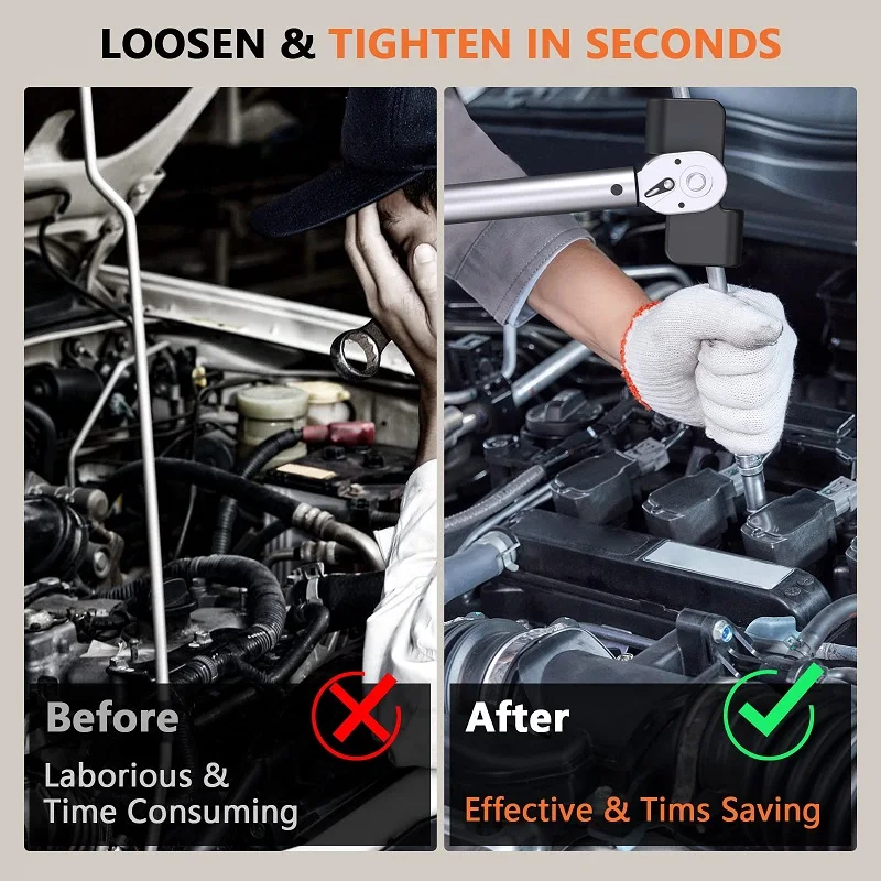 Universal Wrench Extender Adaptor for Cheater Bar Wrench Extension Tool ...