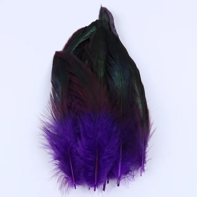 100pcs Natural Rooster Pheasant Chicken Feather Tail 14-20cm Crafts Diy ...