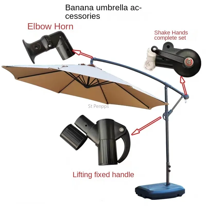 Outdoor-Sunshade-Sun-Umbrella-Parts-Repair-Balcony-Courtyard-Banana ...