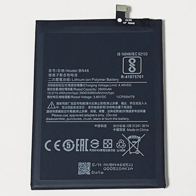 3.85V 4000mAh BN46 For XiaoMi Redmi 7 M1810F6LG M1810F6LH M1810F6LI ...