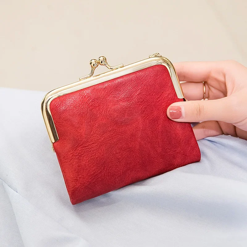 Women-s-Wallet-Short-Bifold-Retro-Multifunction-Coin-Purse-with-Zip-and ...