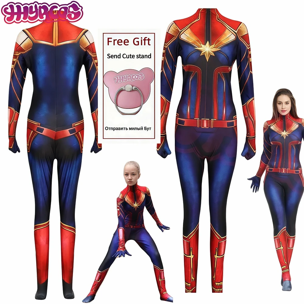 Film Carol Cosplay Kostüm Kapitän Body Geschenk für Frauen Mädchen ...