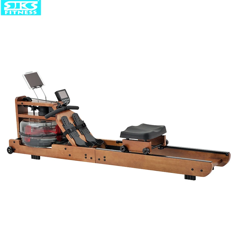 2024-New-Solid-Wood-Water-Resistance-Rowing-Machine-Foldable-Aerobic ...