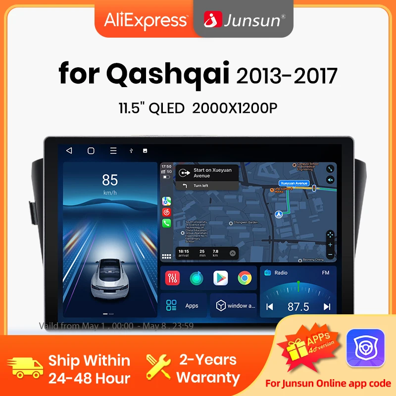Junsun-X7-PRO-Wireless-CarPlay-Android-Auto-Car-Radio-for-Nissan ...
