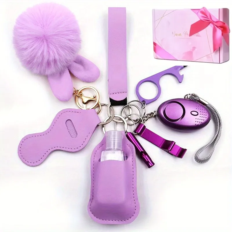 Personal-Safety-Keychain-Alarm-Full-Set-For-Women-Safety-Keychain-Set ...