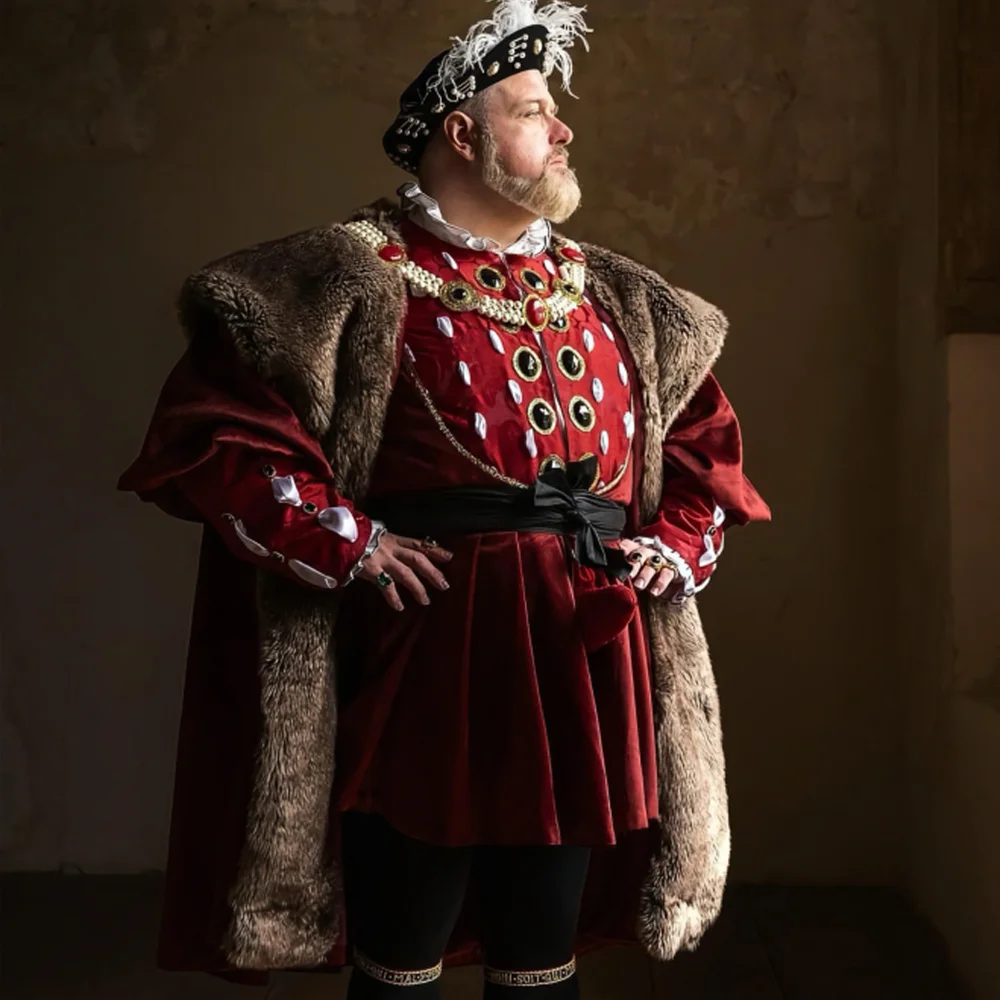 16th Century Renaissance Tudor King Henry Viii Cosplay Costume ...