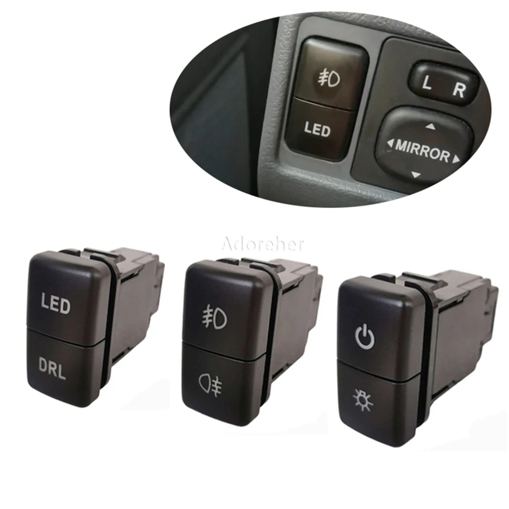 LED DRL Power Light Dual Front Fog Bar Switch Fan Bar Rear Front Diff ...