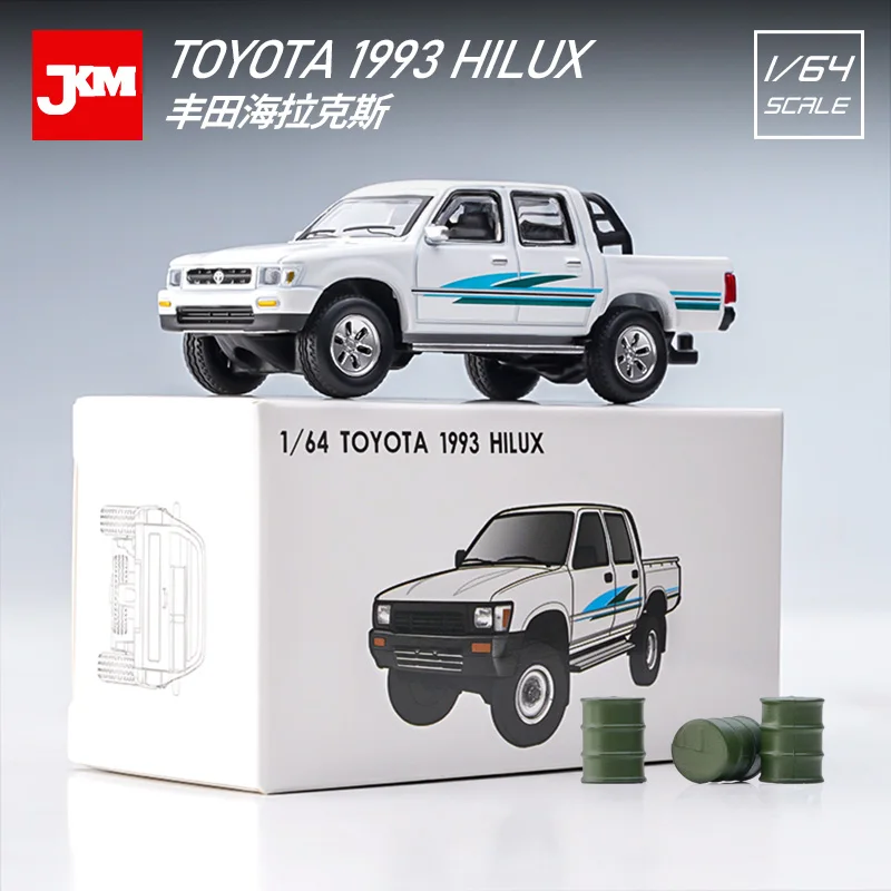 JKM 1/64 TOYOTA Hilux Model Car Alloy Diecast Toys Classic Super Racing ...