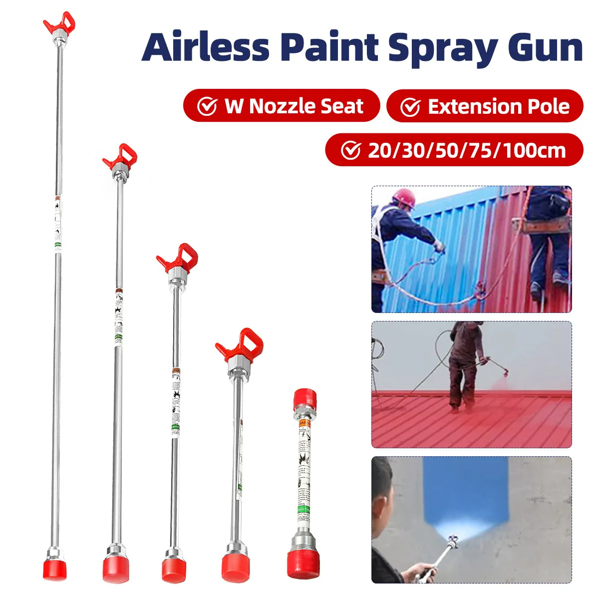 Drillpro-20cm-100cm-Sprayer-Extension-Rod-Airless-Paint-Spray-Guns-Tip ...