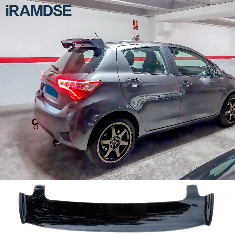 Rear-Spoiler-For-Toyota-Yaris-2019-Hatchback-2007-2018-Glossy-Black ...
