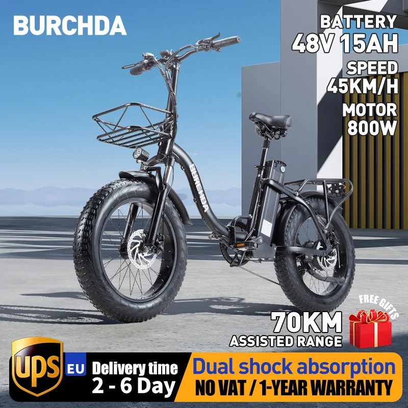 BURCHDA-R8V-20-inch-folding-electric-bike-for-men-and-women-800W-48V ...