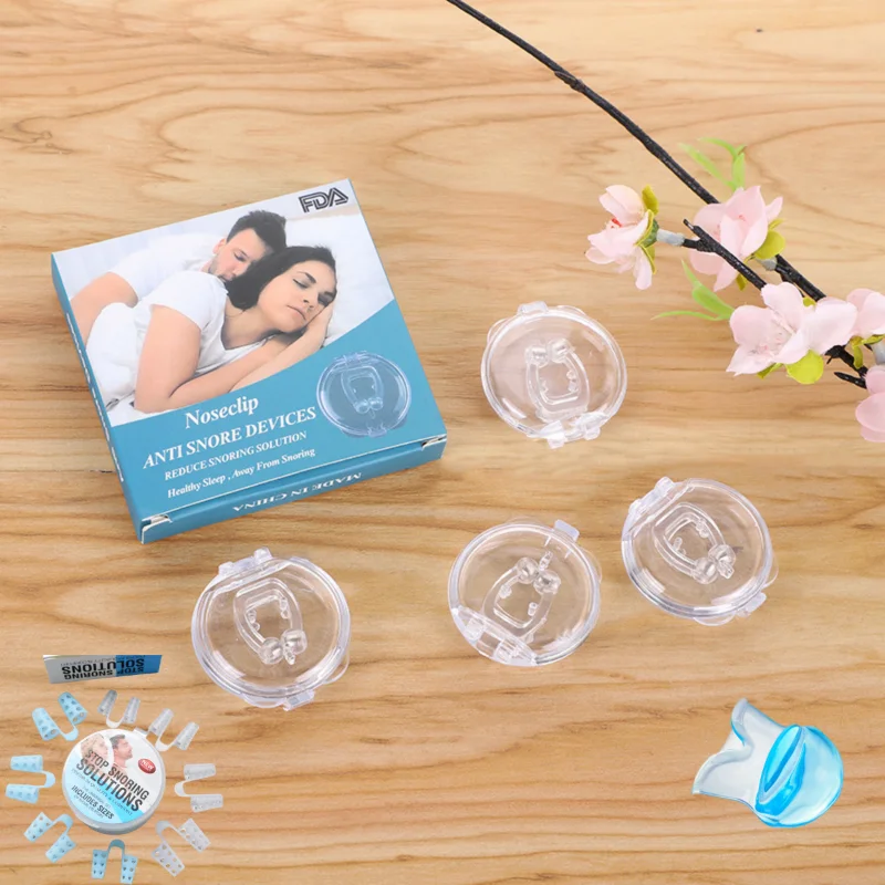 Anti-Snore-Man-and-Woman-Stop-Snoring-Nose-Clip-Silicone-Magnetic-Sleep ...