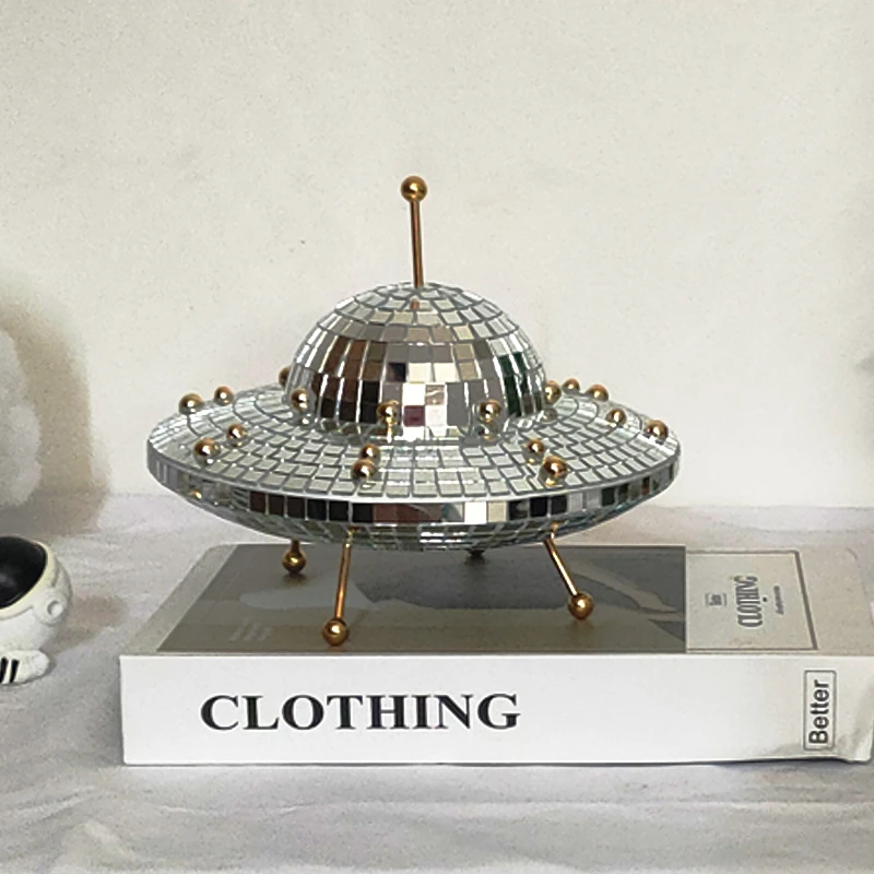 Room Decor Disco Ball UFO Space World Boho Desk Living Room Ornament Christmas Decorations ...