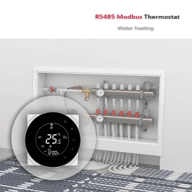 Rs485 Modbus Termoregulátor Meleg Padlóhoz, Vízmelegítő Termosztát A ...