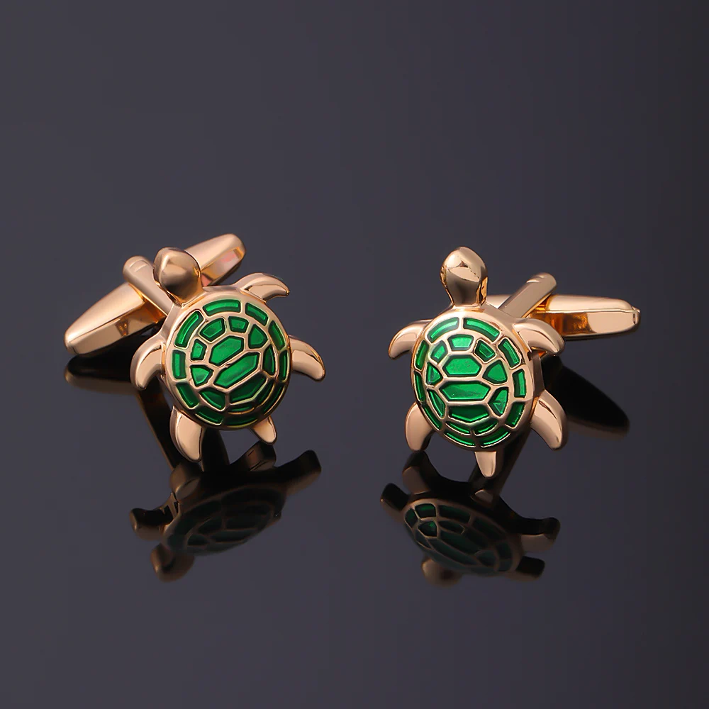 Presentation-Turtle-Tortoise-Pair-Cufflinks-4-Colors-Enamel-Blue-White ...