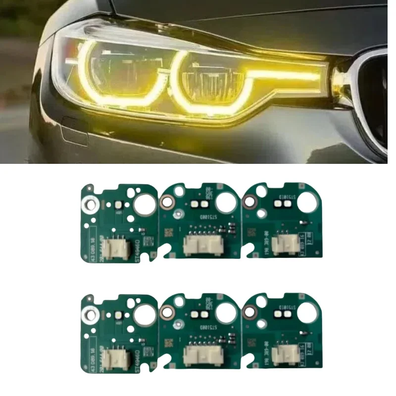 F30-Yellow-DRL-Angel-Eyes-Modules-For-2016-2017-2018-BMW-3-Series-320I ...