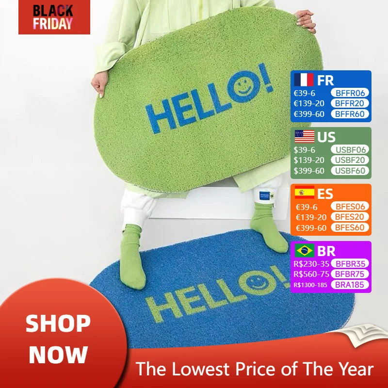 Ol-PVC-Anti-derrapante-Capacho-Silk-Loop-Floor-Mats-Dust-Removal-Carpet ...