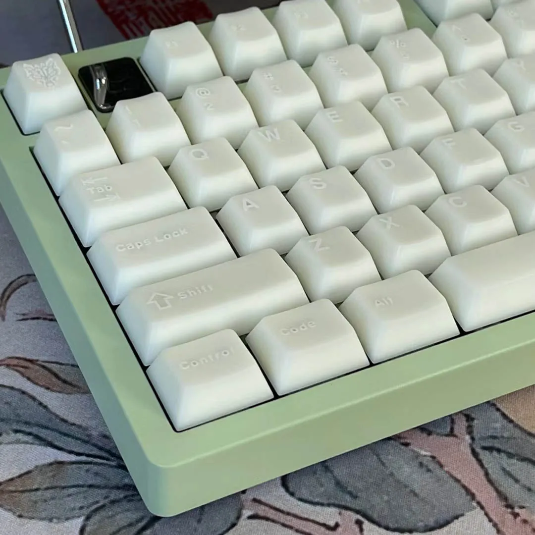 114-Keys-Marble-Themed-Keycaps-Double-Shot-PBT-Keycaps-Milk-White-Translucent-Cherry-Profile ...
