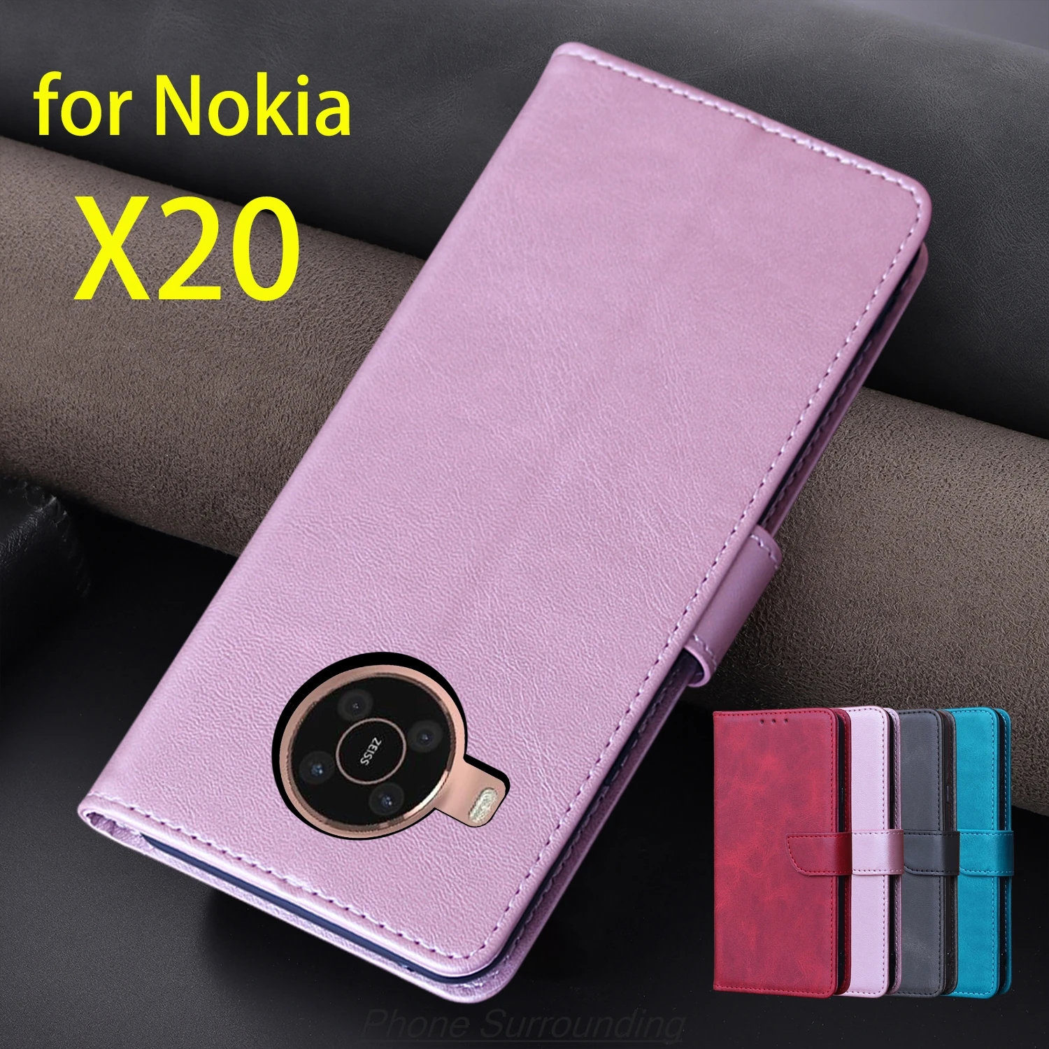 Wallet Flip Cover Pu Leather Case for Nokia X20 Card Holder Phone Bags ...