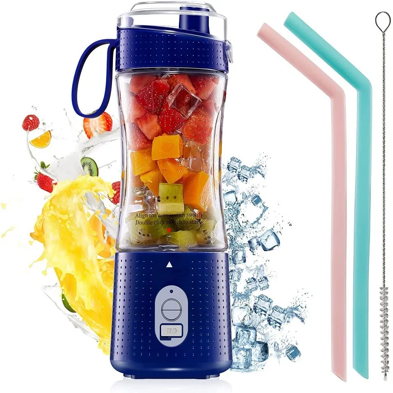 Portable-Blender-USB-Rechargeable-Smoothie-on-the-Go-Blender-Cup-with ...