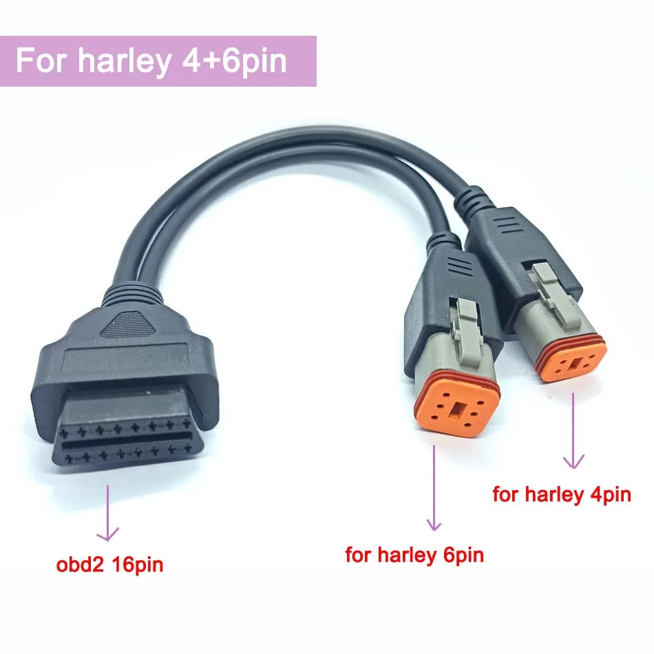 Two-in-one-4P-6P-Adapter-For-Harley-Davidson-Motorcycle-6Pin-4Pin-To ...