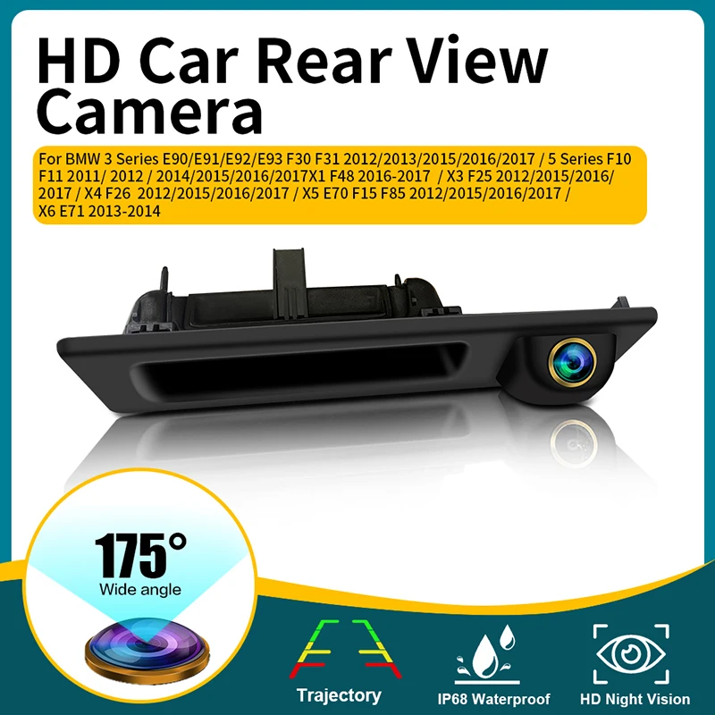 170 ° Ahd 1080p câmera de visão traseira do carro para bmw 3 5 séries ...