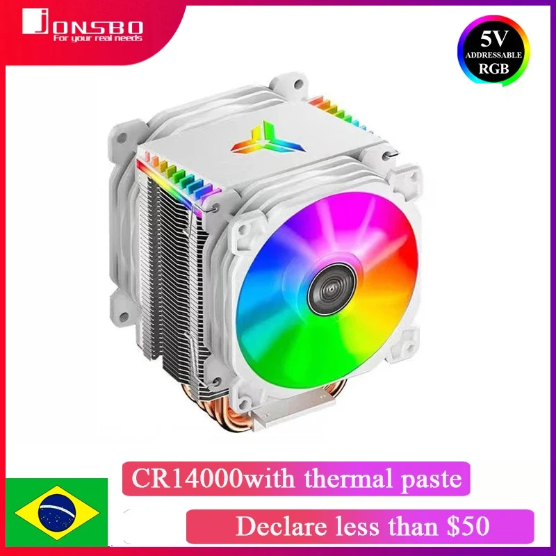 JONSBO-CR-1400-ARGB-4-Heat-Pipe-Tower-5V-3-Pin-CPU-Cooler-Air-Cooled ...