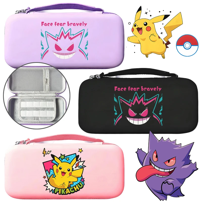 Pikachu Gengar Carrying Case for Nintendo Switch 2 Travel Handbag Game ...