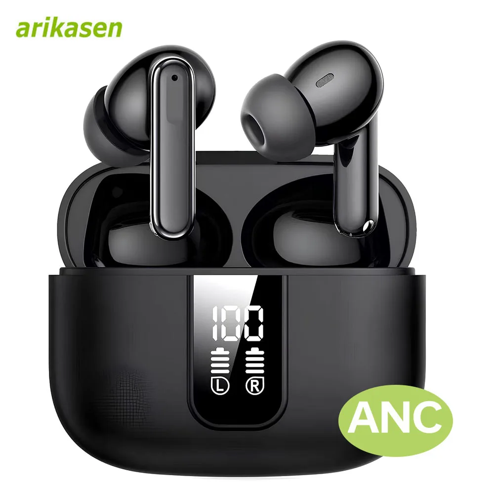 True Active Noise Cancelling Wireless Earbuds,ANC in Ear Buds Bluetooth ...