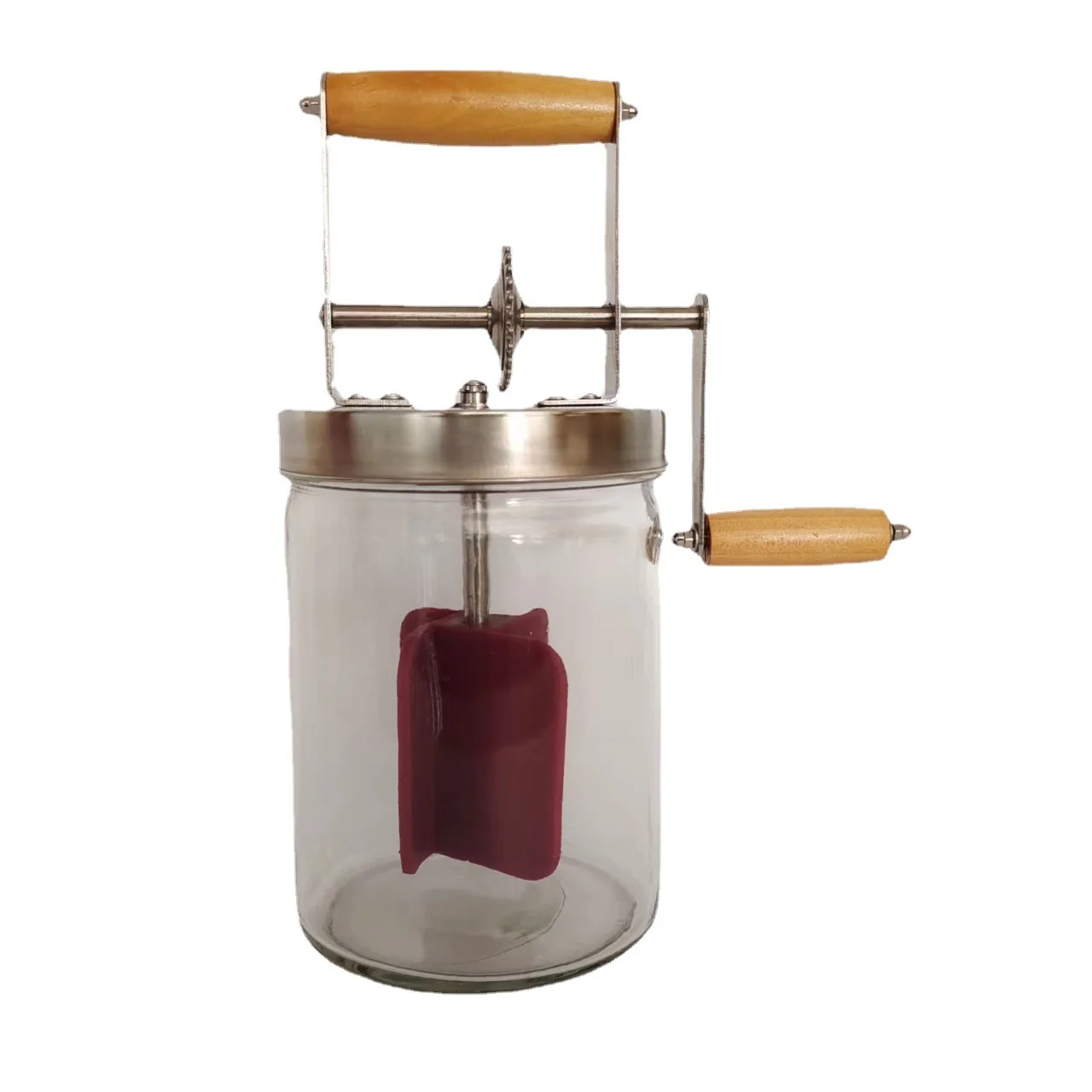 Butter-Churner-Manual-Butter-Maker-Food-Mixer-Glass-silicone-Stirring ...
