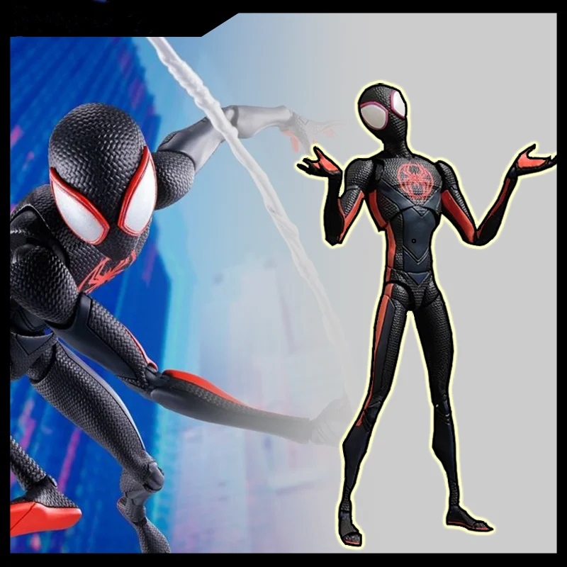 Figuras-de-acci-n-de-Shf-Spider-man-Miles-Morales-Gwen-Stacy-Marvel ...