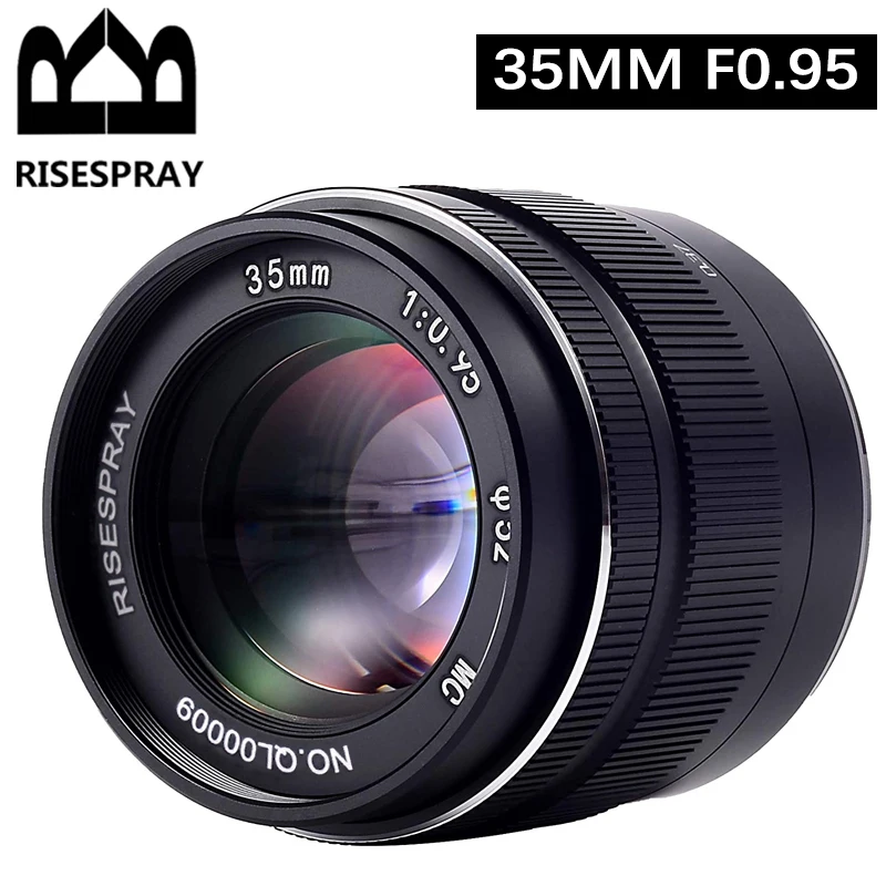 RISESPRAY 35mm F0.95 APS-C Large Aperture Portrait Lens For Sony NEX/E ...