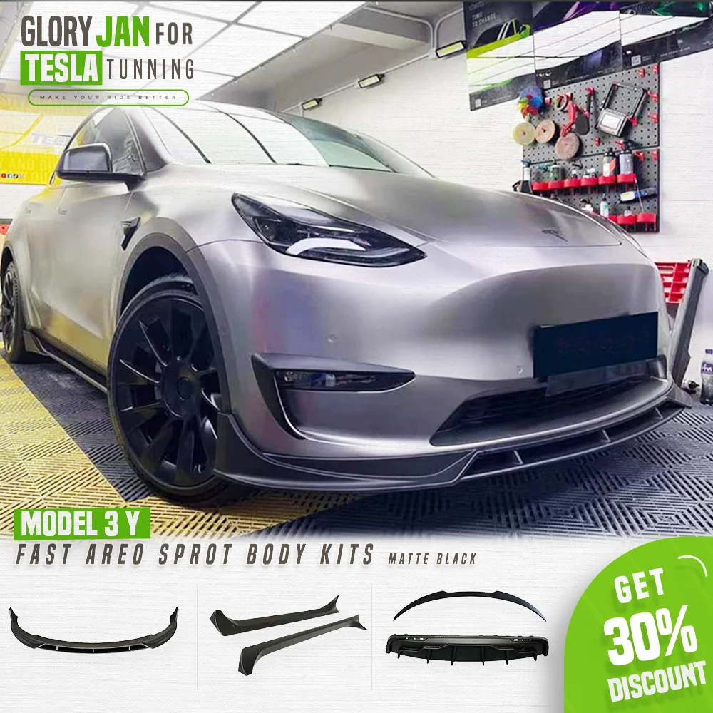 Model-3-Y-2017-2023-Body-Kits-For-Tesla-Fast-Aero-Tunning-Matte-Black ...