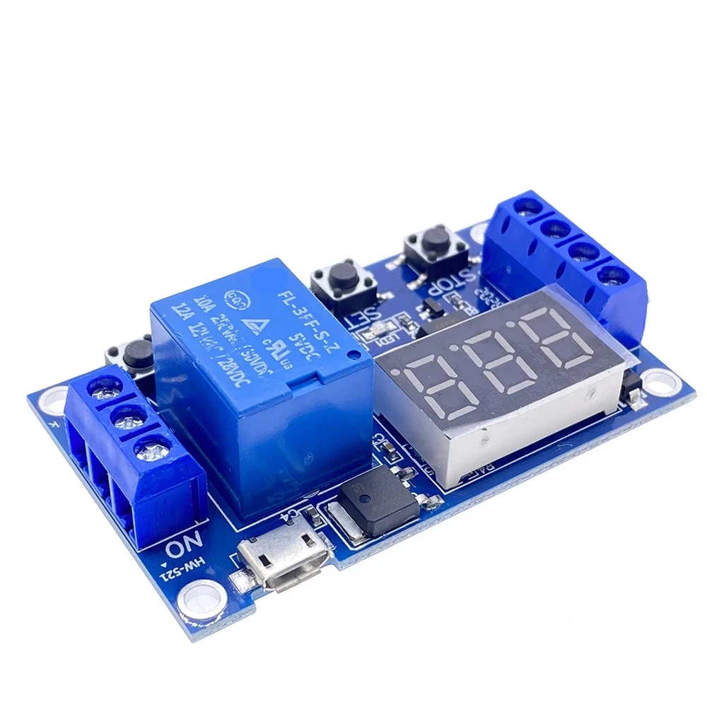 HW-521-Digital-Time-Delay-1-Way-Relay-Trigger-Cycle-Timer-Delay-Switch ...