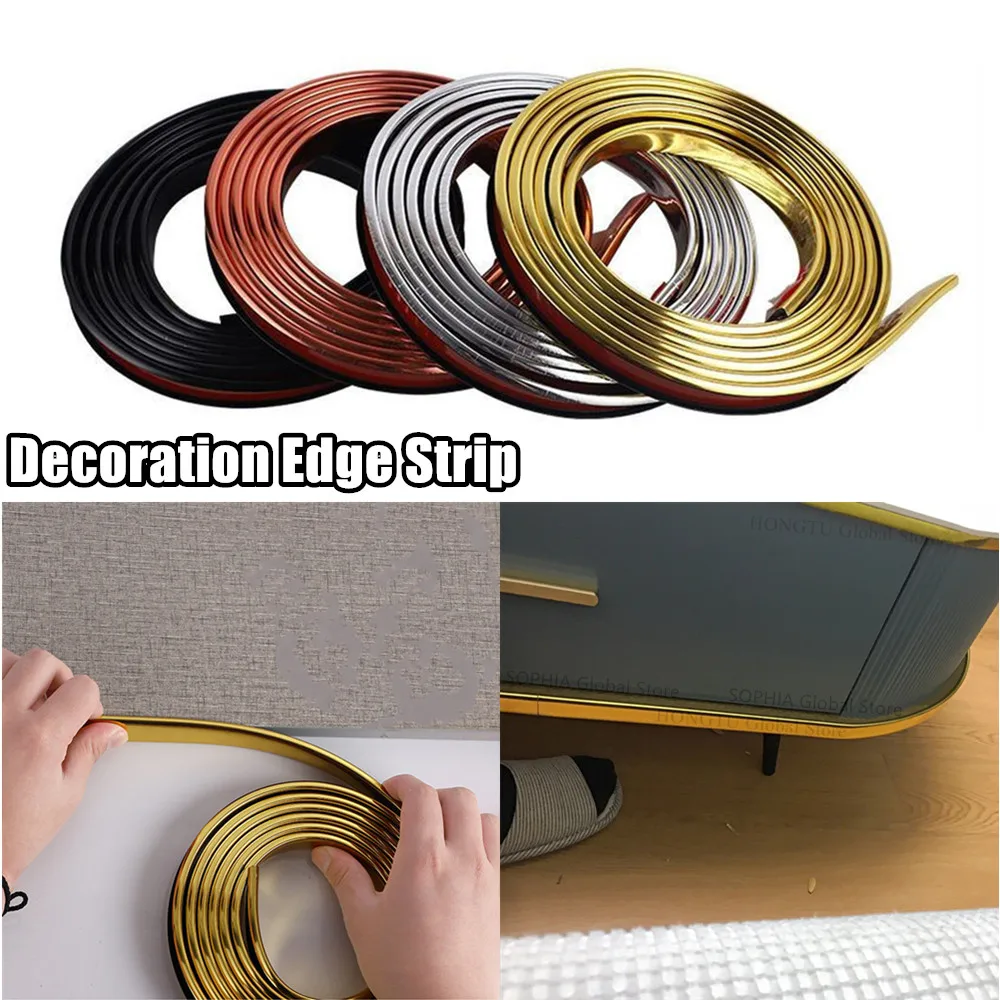 5M Decoration Line Self-adhesive Background Wall Edge Banding Strip ...